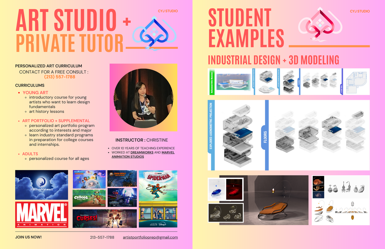 온라인/엘에이 미술 클래스 & 미대입시 / Art Portfolio & Lessons